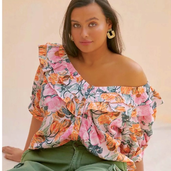 Anthropologie | Tops | Cecilia Pettersson Off The Shoulder Blouse ...